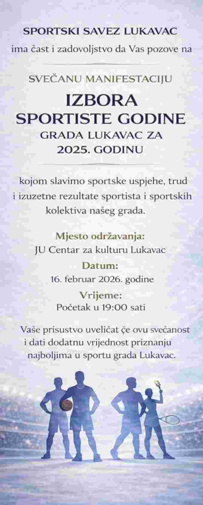 Lukavac bira najbolje sportiste za 2025. godinu - LuPortal